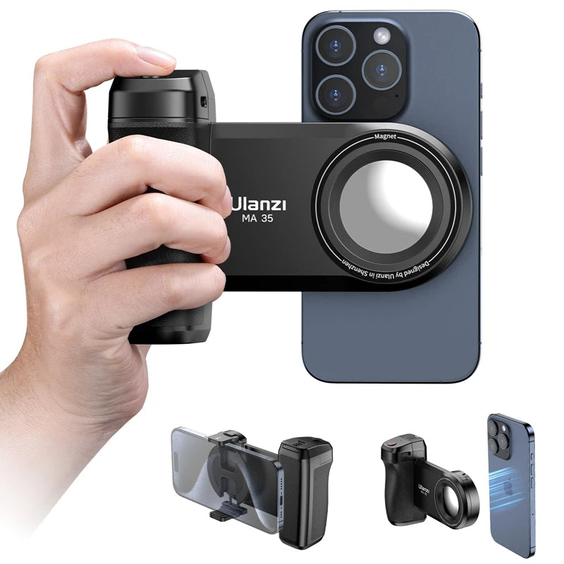 MA35 MagSafe Camera Grip – Bluetooth Selfie Handle & Smartphone Stabilizer – up-trend-stores